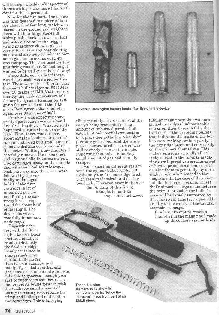 lever action magazine explosions